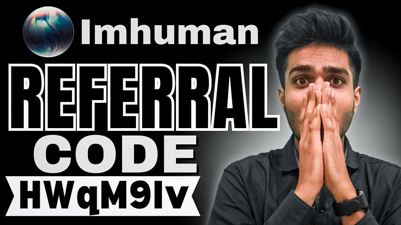Imhuman App Referral Code (HWqM9Iv) 500 Points!